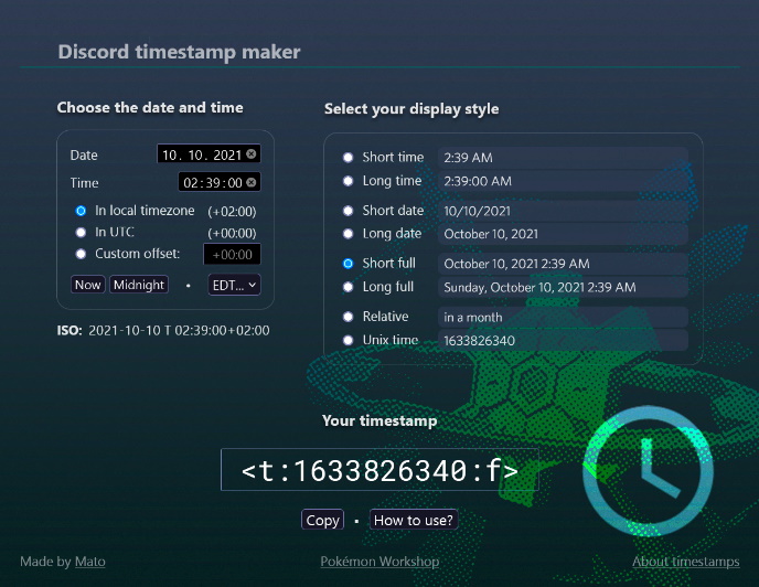Discord Timestamps
